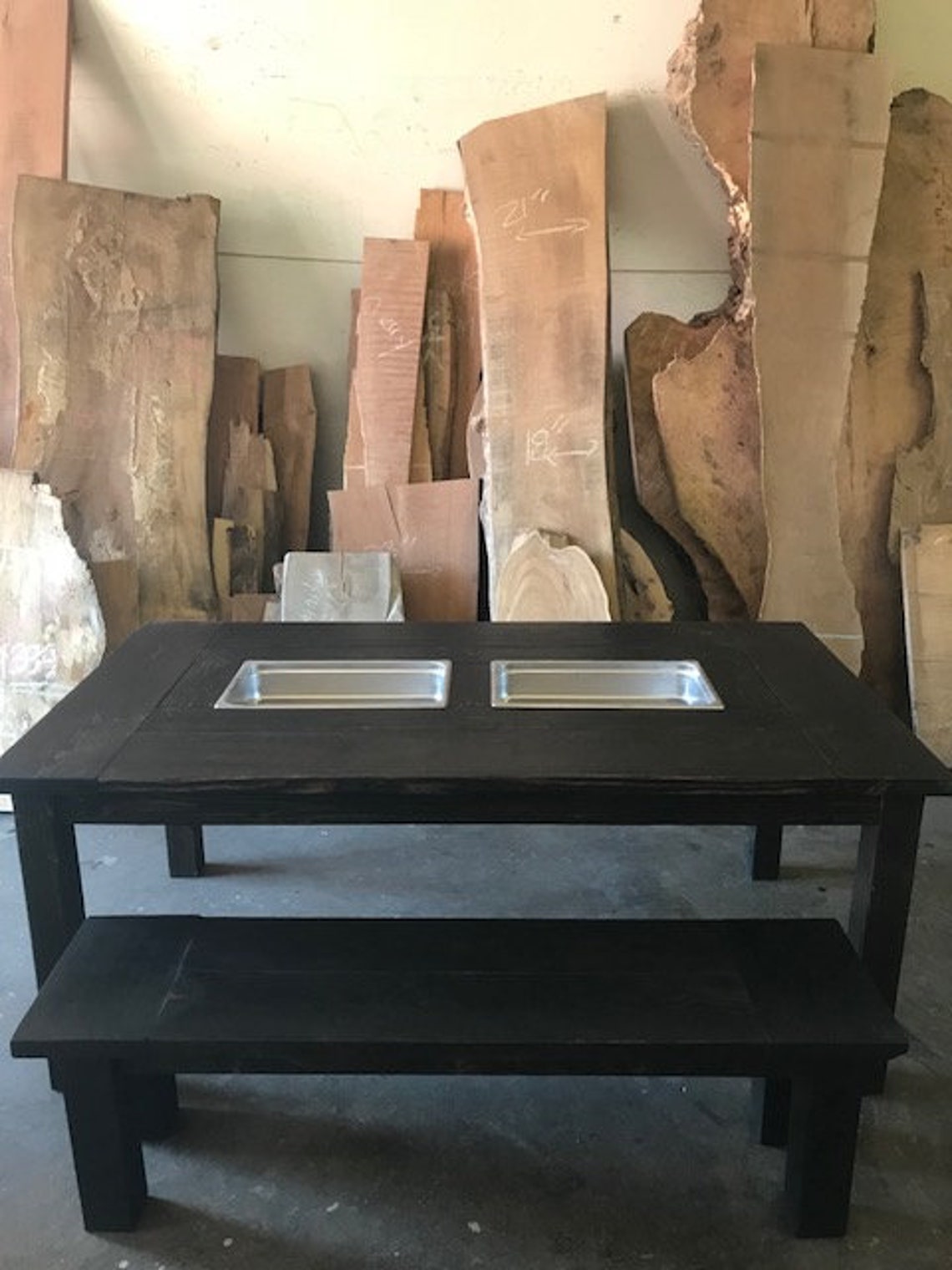 Farmhouse Cooler Tables Made for both indoor and outdoors | Etsy