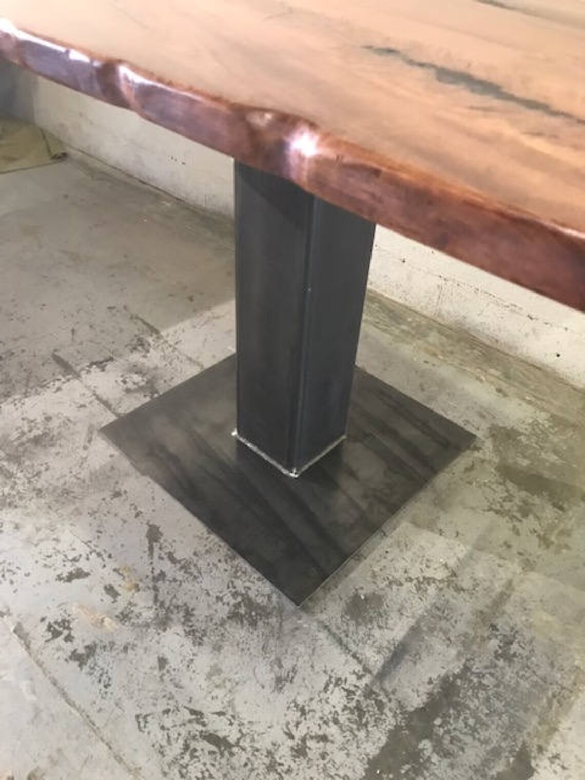 Table Base Pedestal Industrial Style Rectangular or Circular - Etsy