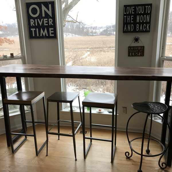 Live Edge Bar Table - Etsy