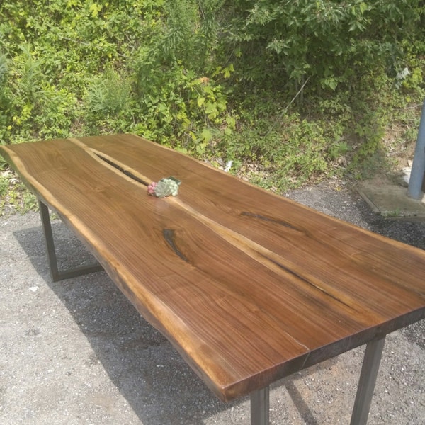 Bookmatched Table - Etsy