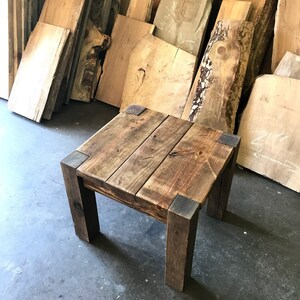 The Stanley End Tables Rustic Wooden End/side Tables Made From ...