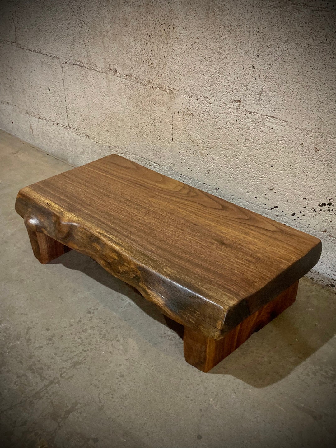 Live Edge Step Stool - Etsy