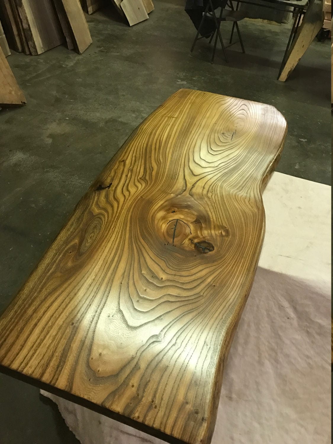 Finished Live Edge Siberian Elm Slab Bars/top - Etsy