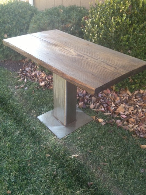 Table Base Pedestal Industrial Style Rectangular or Circular - Etsy