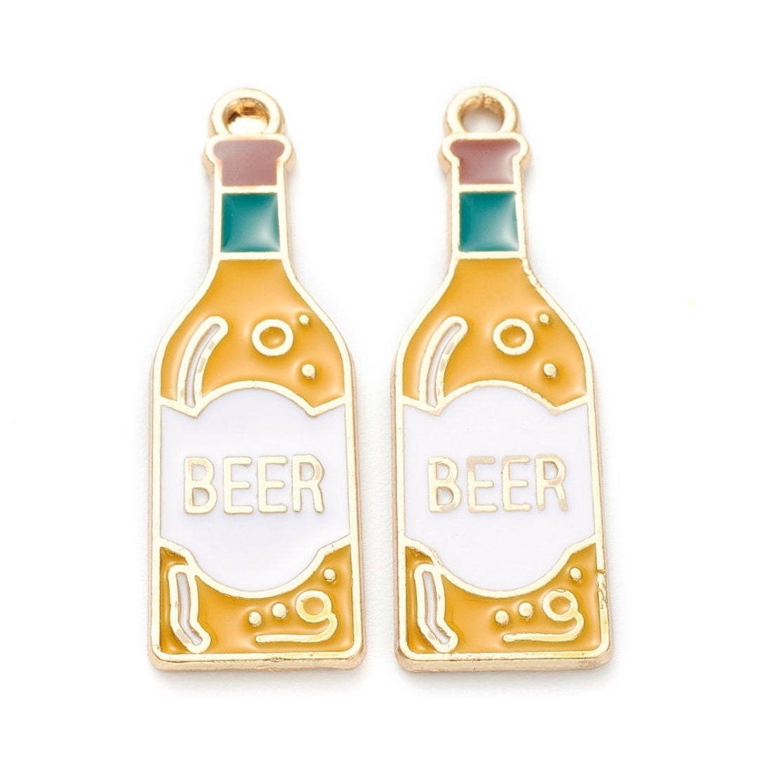 Beer Bottle Charms - Wine Glass Charms - 1/5/10 Packs Beer Glass Charms ...