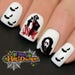 Halloween Nail Art Scream Bats Grim Reaper Nail Art Water Transfer ...