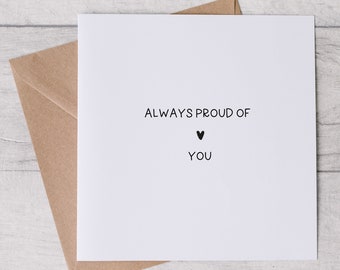 So Proud of You Card - Wildflower Encouragement Card - Support Card ...