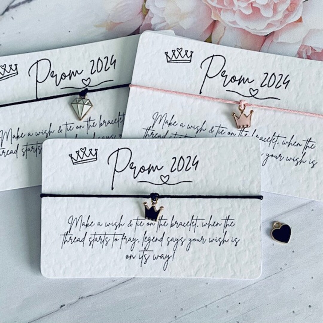 Prom Night Class of 2024 Wish Card Prom Wish Bracelet End of School ...