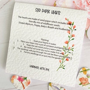 Mothers Day Seed Card - Seeded Wildflower Card - Plantable Seed Card ...