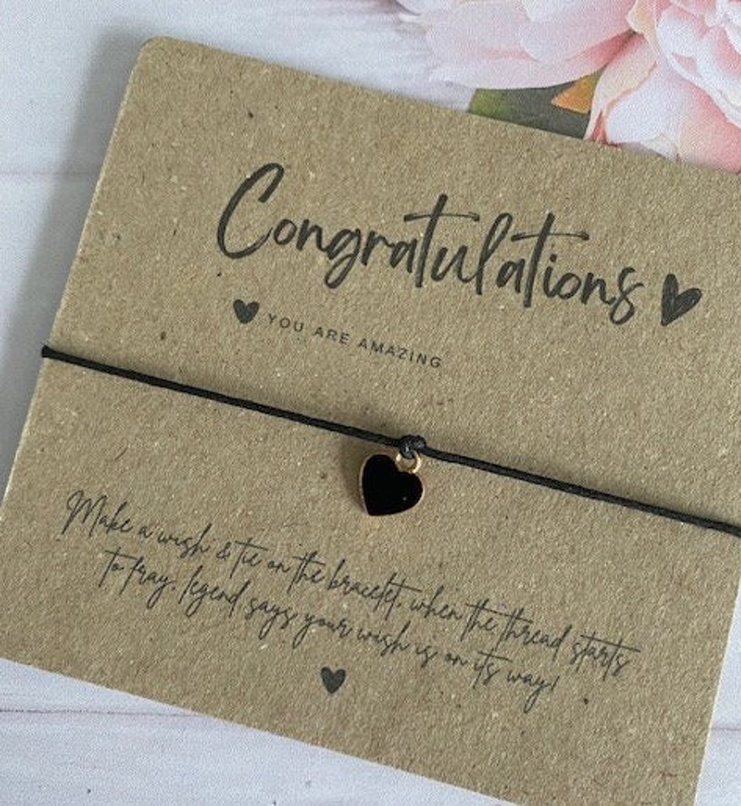 Congratulations Wish Card - Pass Exam Bracelet - Congratulations Exams ...