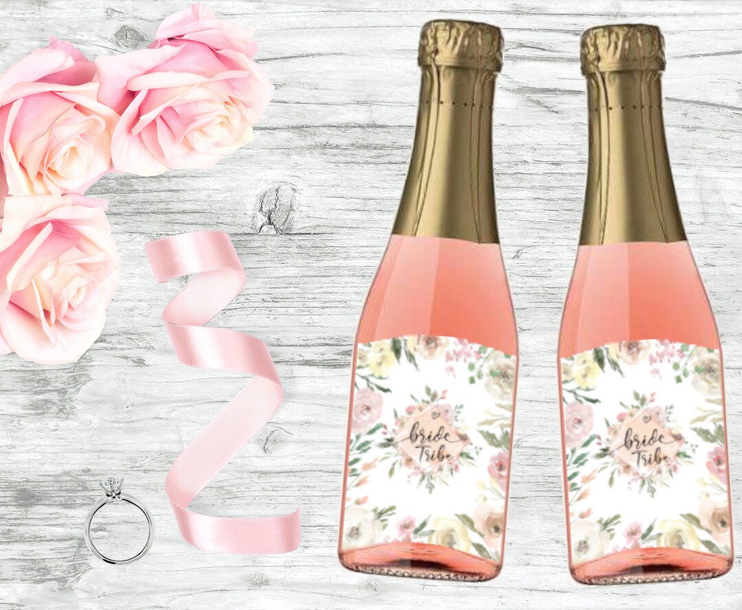 Bride Tribe Champagne Wine Labels, Download & Print Hen Party Favours ...