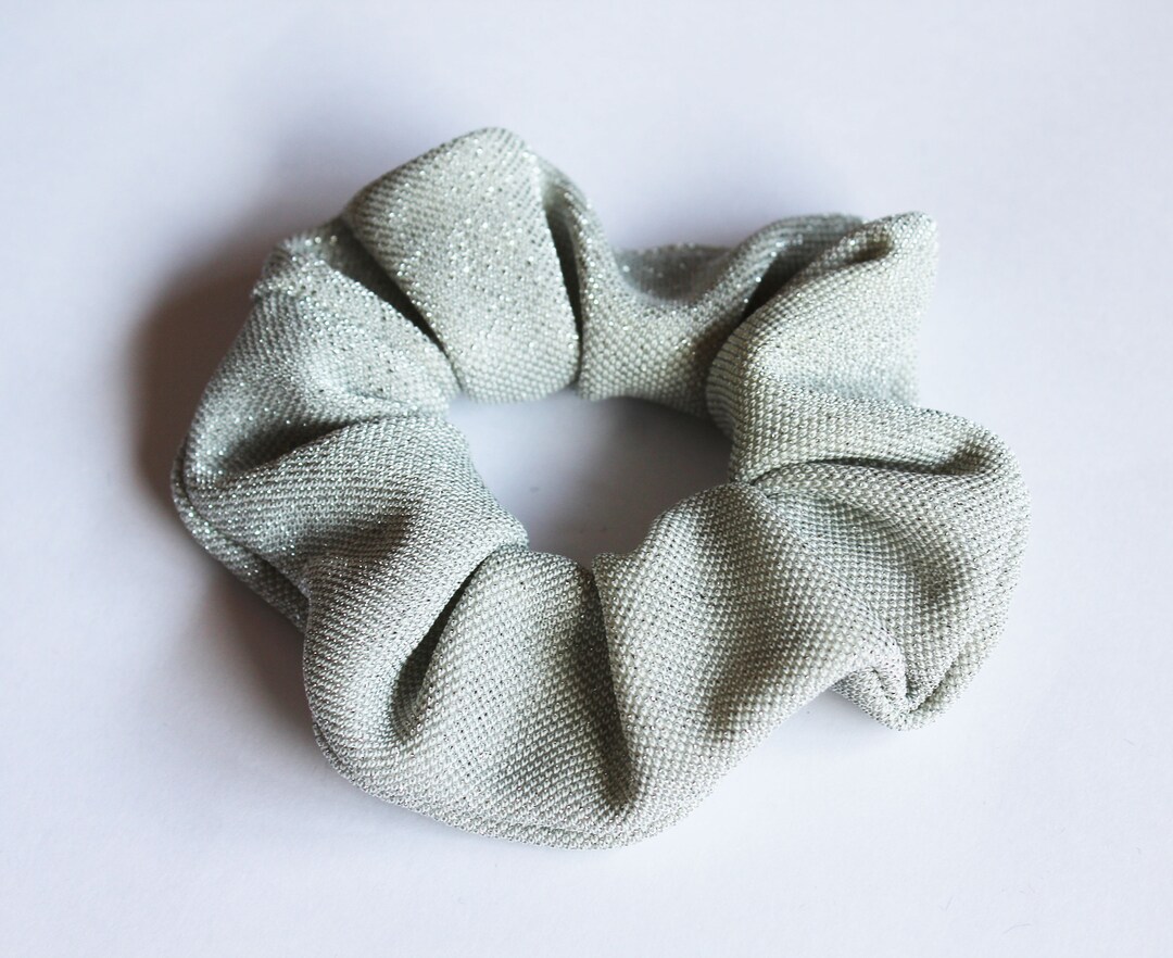 Silver Scrunchie, Frozen Scrunchie, Light Scrunchies, Scrunchies, Hair ...