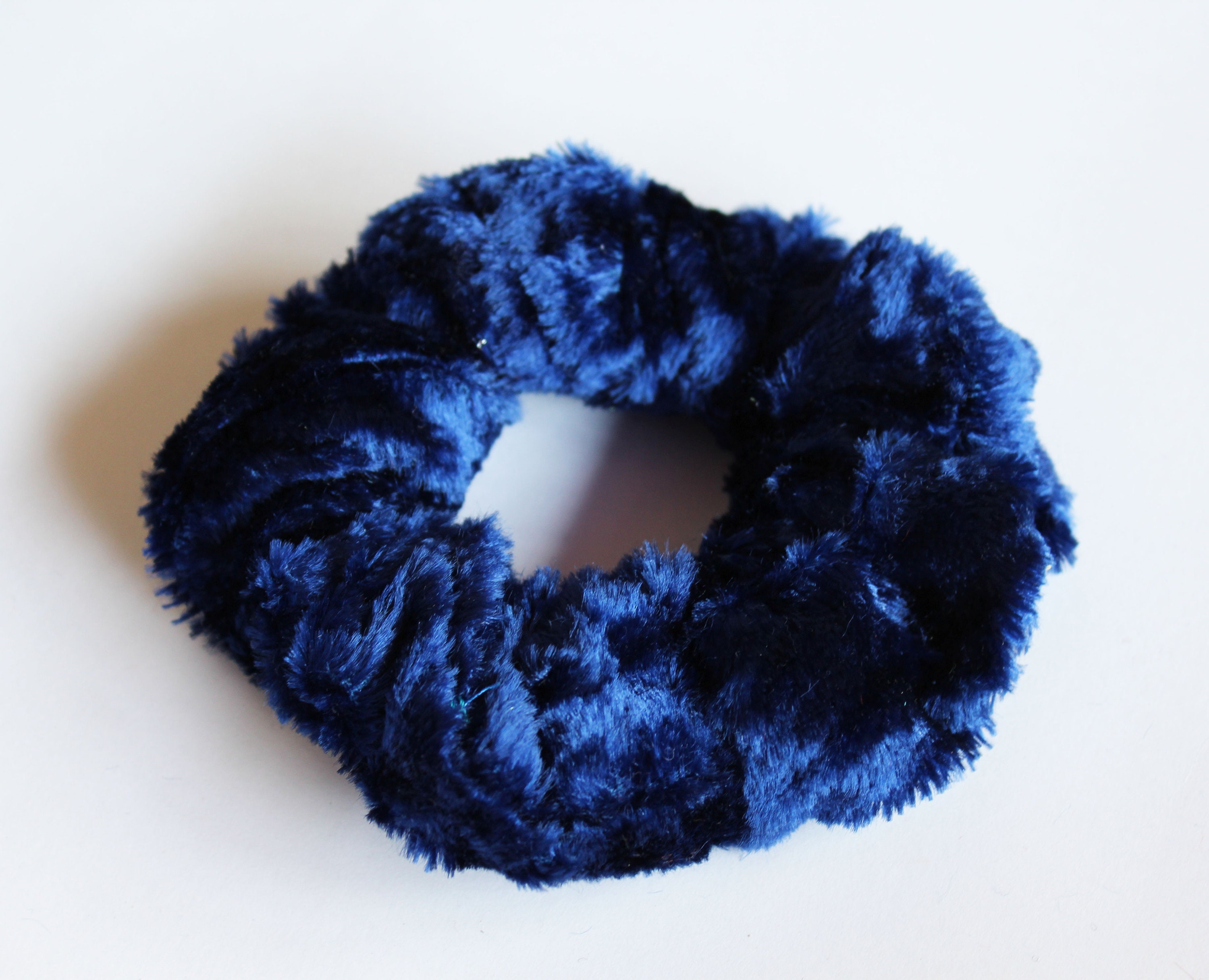 Velvet Blue Scrunchie Velvet Scrunchies Blue Scrunchie Hair - Etsy
