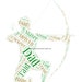 Archery Word Art, Gift for Archer, Personalised Archery Print, Archery ...