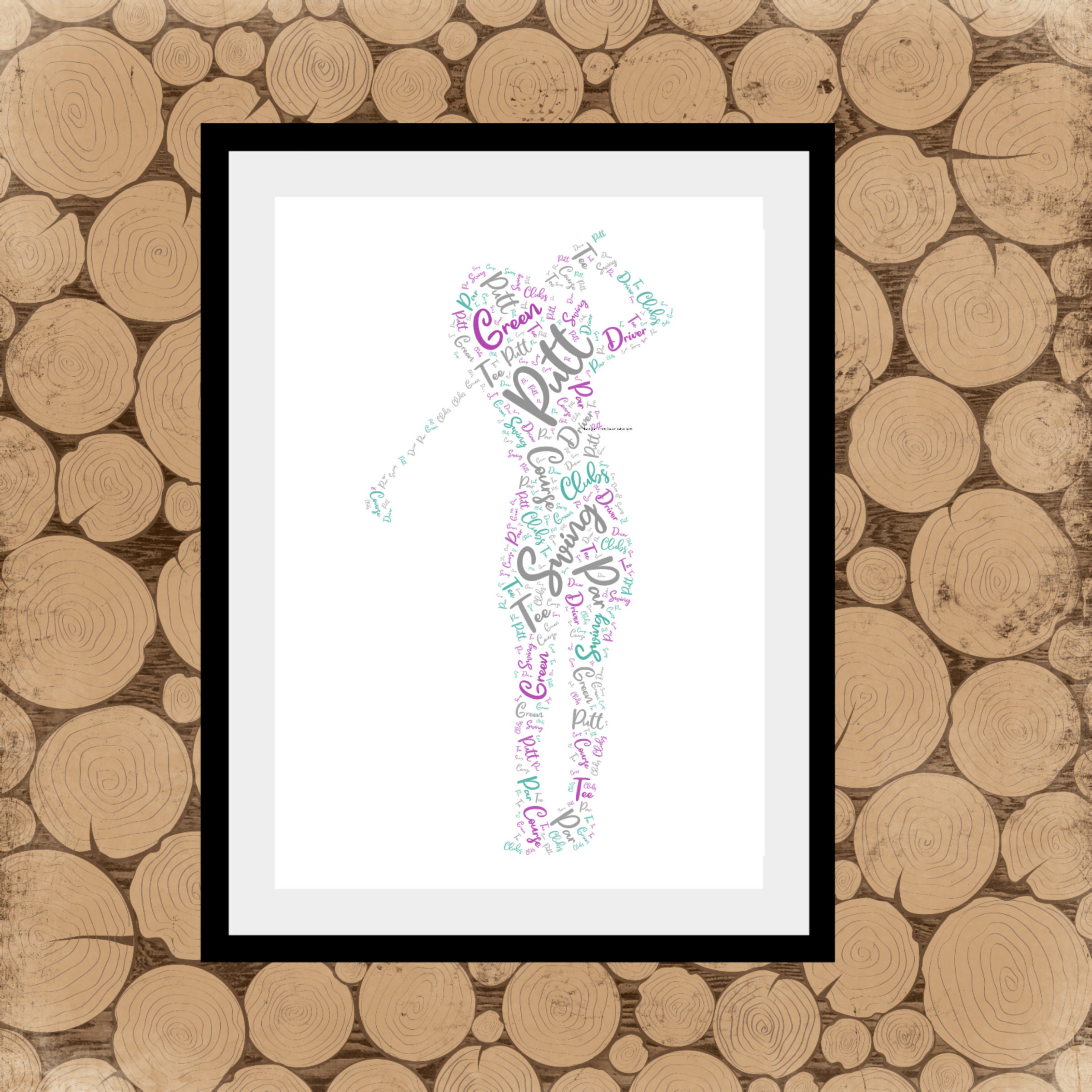 Lady Golfer Wordle, Lady Golfer Gift, Female Golfer Wordle, Female ...