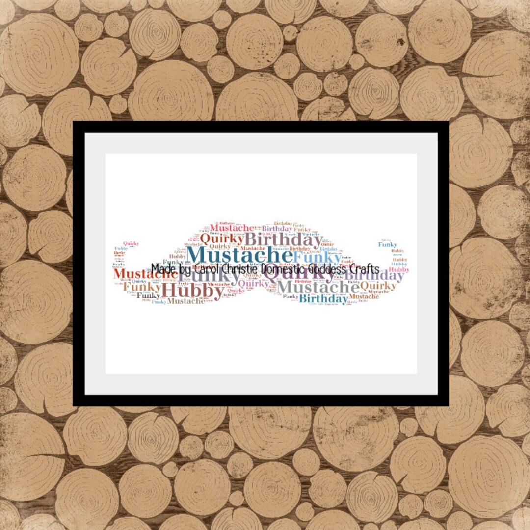 Moustache Word Art,moustache Word Cloud, Mustache Word Collage,mustache ...