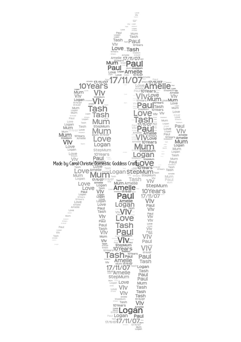 Personalised Tin Man Print Tin Man Word Art Tin Man Word - Etsy