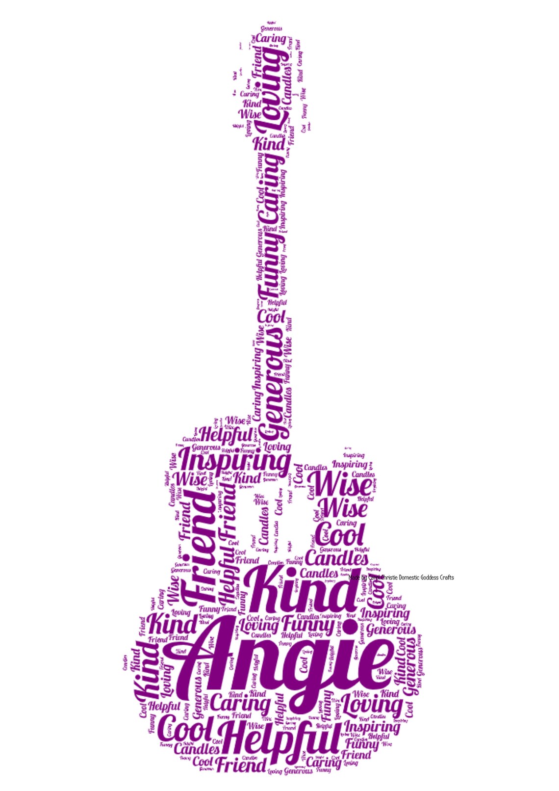 Acoustic Guitar Print Guitar Word Art Acoustic Guitar Word - Etsy