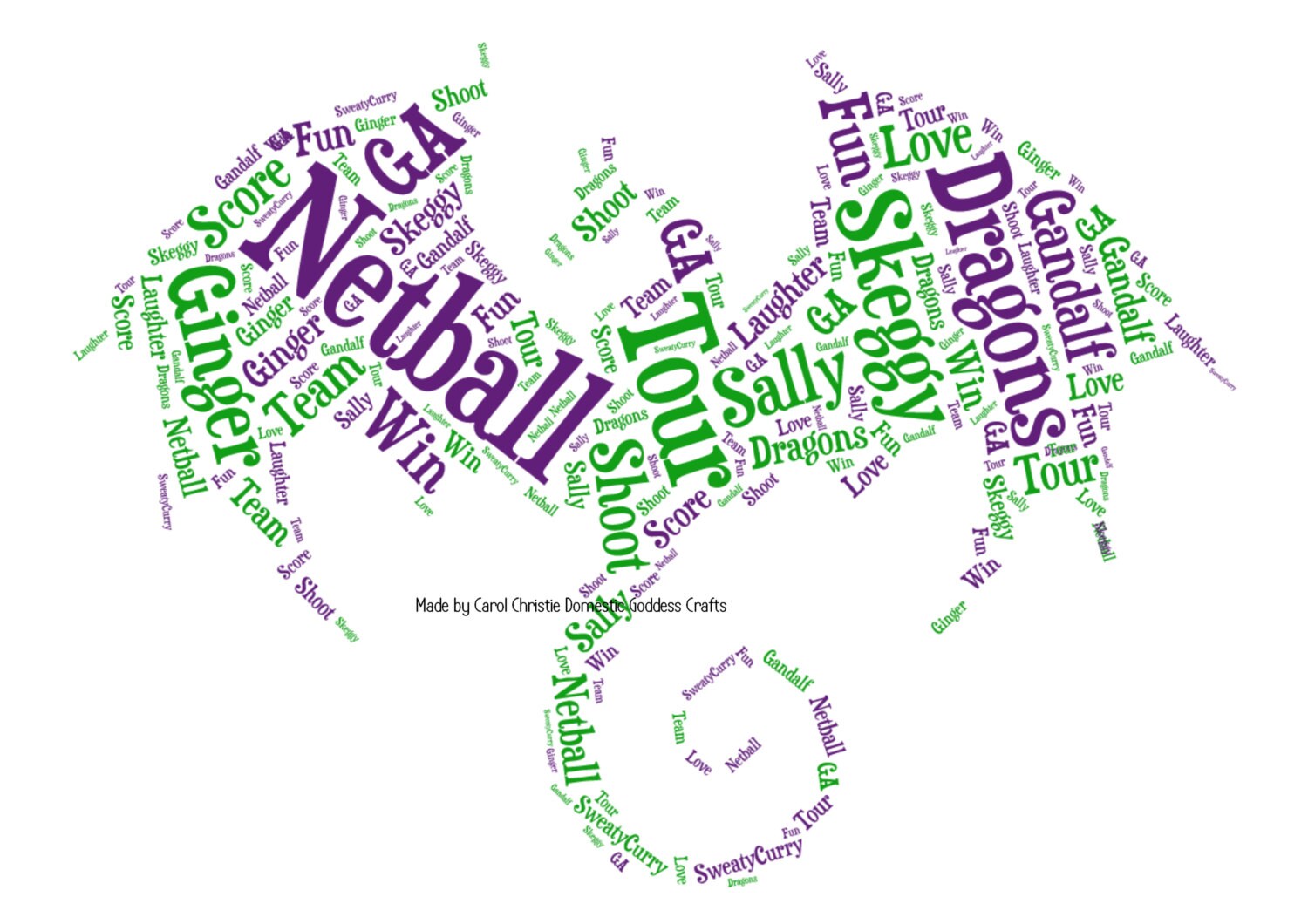 Dragon Word Artfantasy Word Clouddragon Personalised Print - Etsy UK