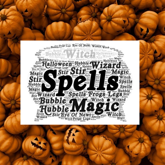 Cauldron Word Art Personalised Cauldron Print Cauldron | Etsy