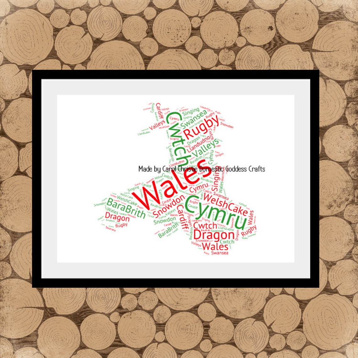 Map of Wales Map of Wales Word Art Welsh Word Collage Welsh - Etsy