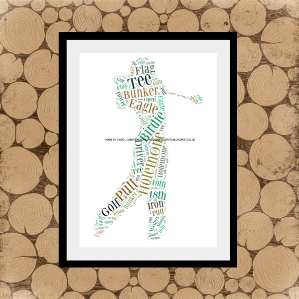 Golf Word Art - Etsy