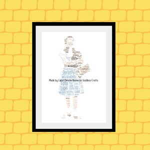 Personalised Dorothy Print, Dorothy Word Art, Dorothy Word Cloud ...
