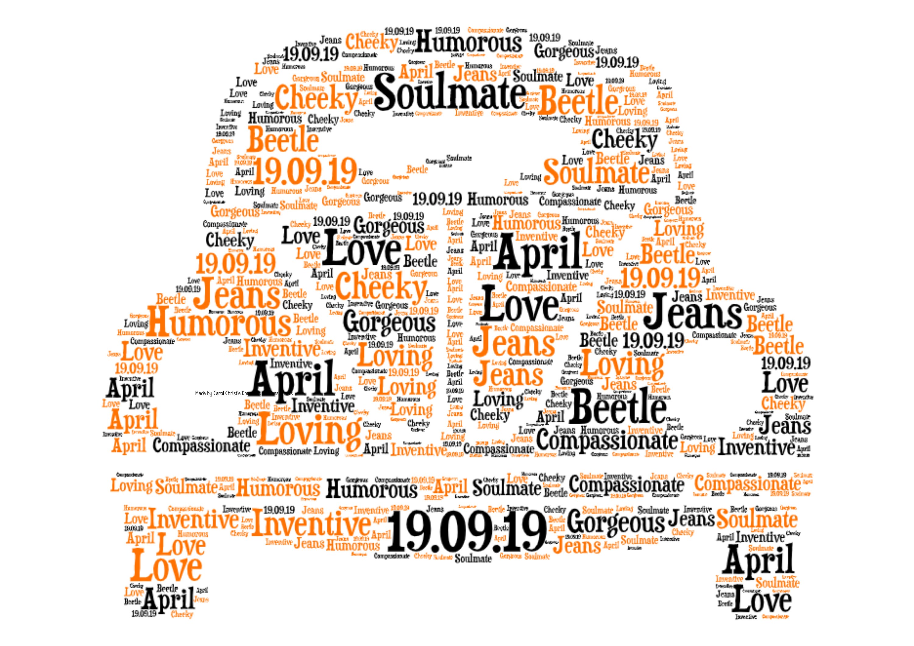 VW Beetle Word Art Word Art Print Beetle Word Collage - Etsy