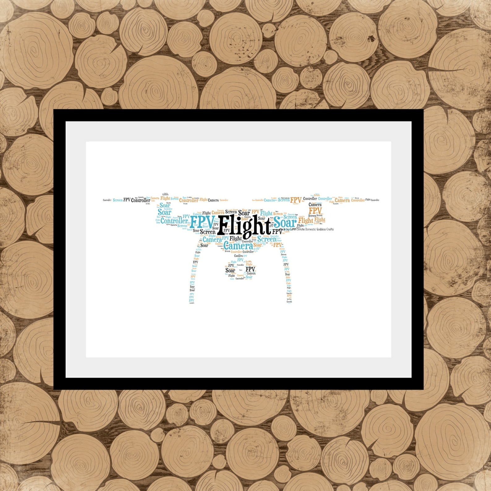 Drone Print Drone Wordle Drone Word Art Drone Themed Gift - Etsy