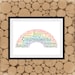 Personalised Rainbow Print Rainbow Word Art Rainbow Word - Etsy