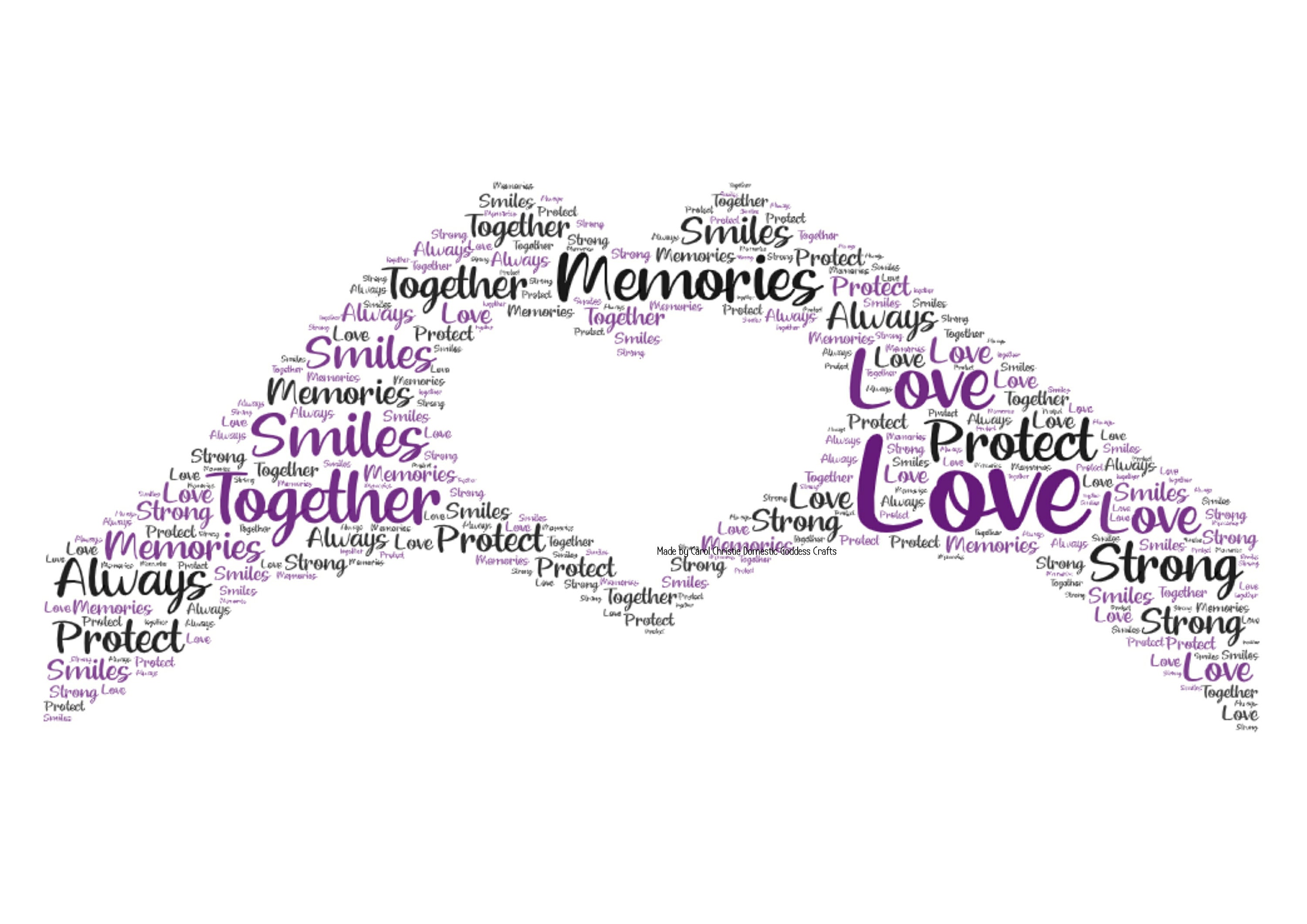 Heart Shaped Wordle, Heart Shaped Word Collage, Heart in Hands Collage ...