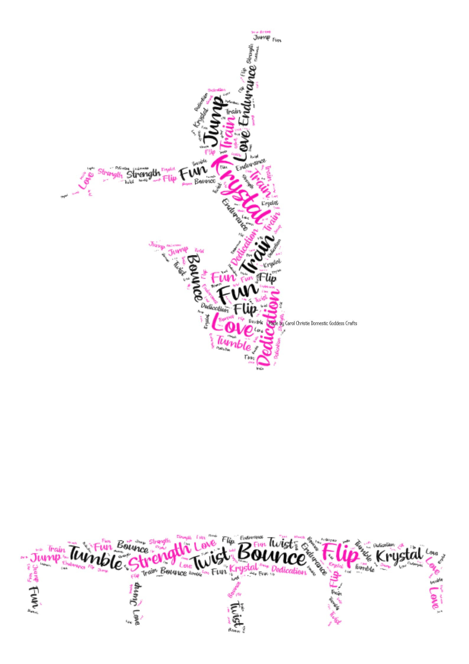 Trampoline Word Collage Trampolinist Print Trampoline - Etsy