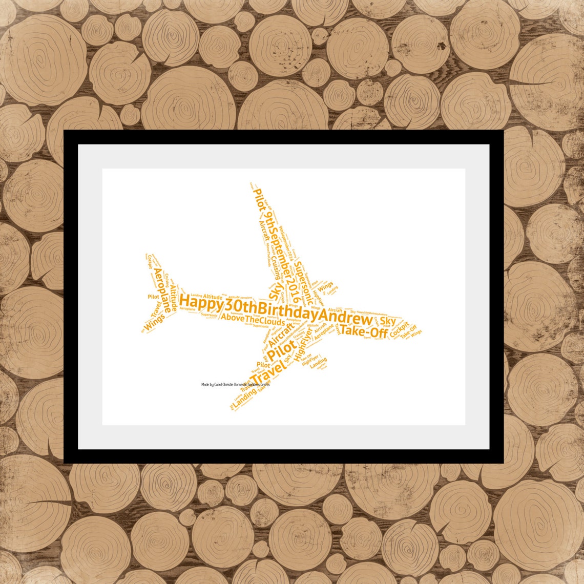 Aeroplane Word Art Personalised Plane Print Airplane Word | Etsy