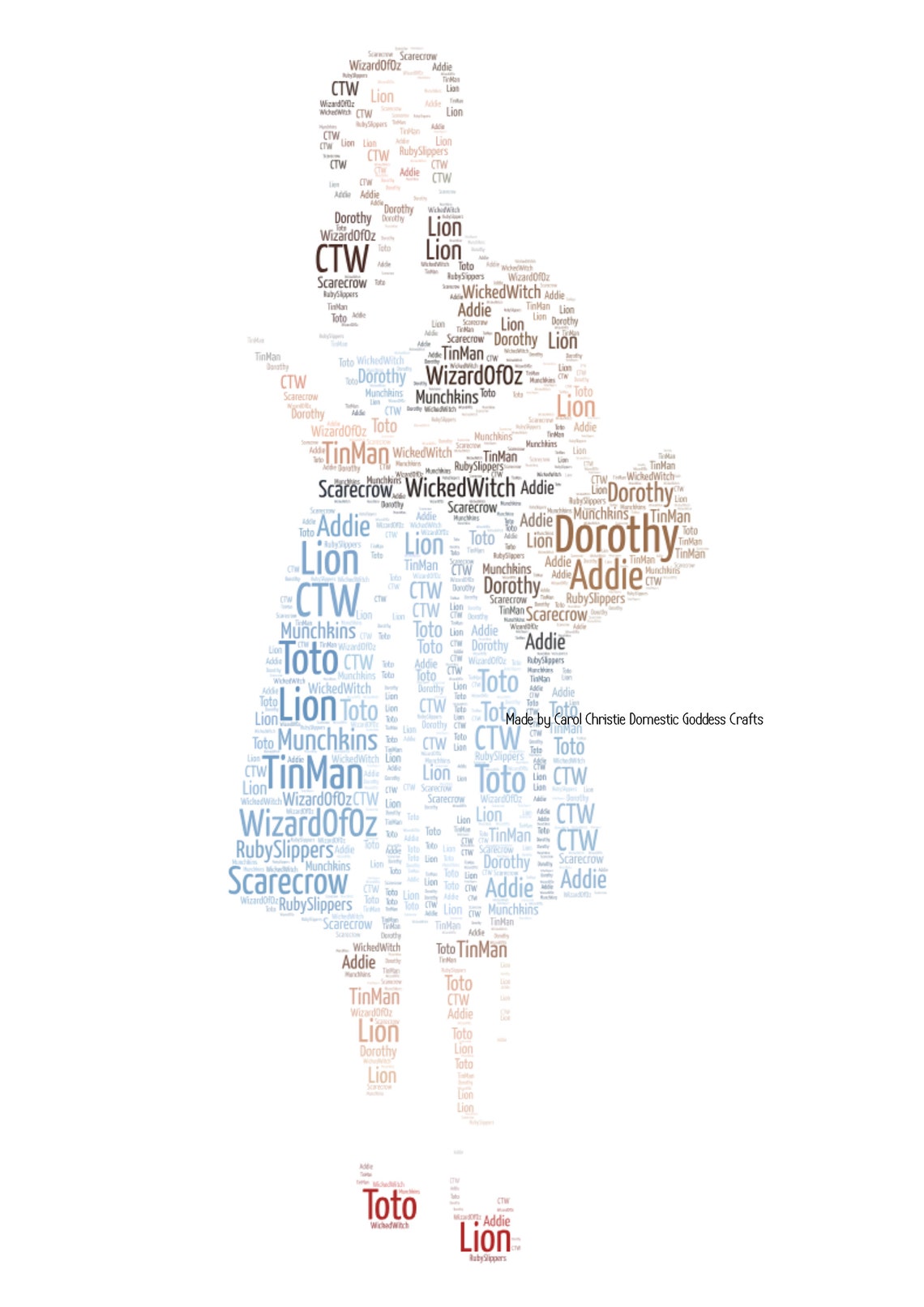 Personalised Dorothy Print Dorothy Word Art Dorothy Word | Etsy