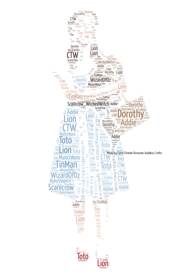 Personalised Dorothy Print Dorothy Word Art Dorothy Word | Etsy