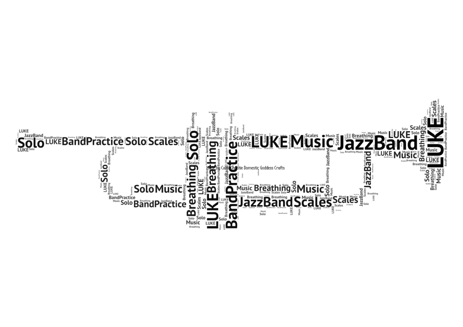 Trumpet Word Art Trumpet Wordle Trumpet Word Cloud Trumpet | Etsy