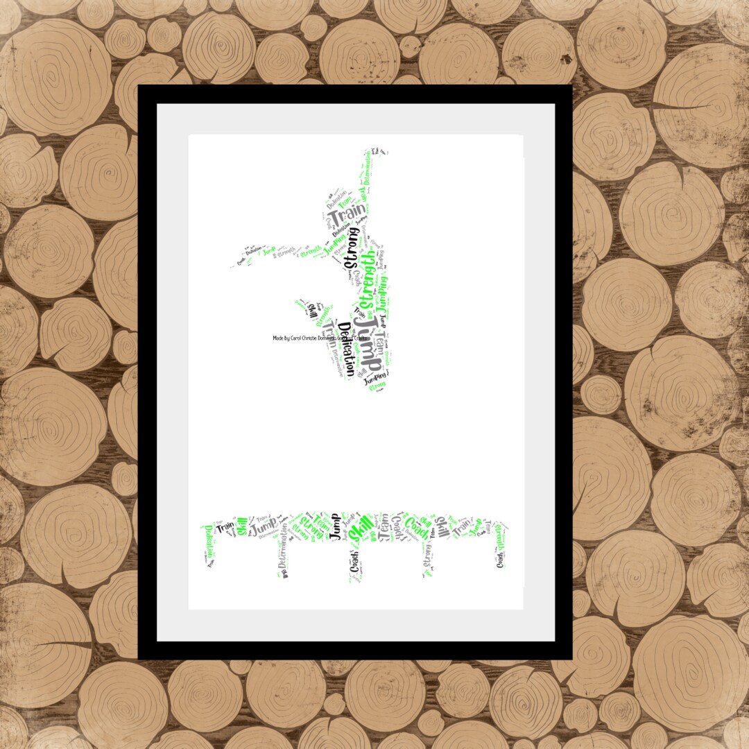 Trampoline Word Collage Trampolinist Print Trampoline - Etsy