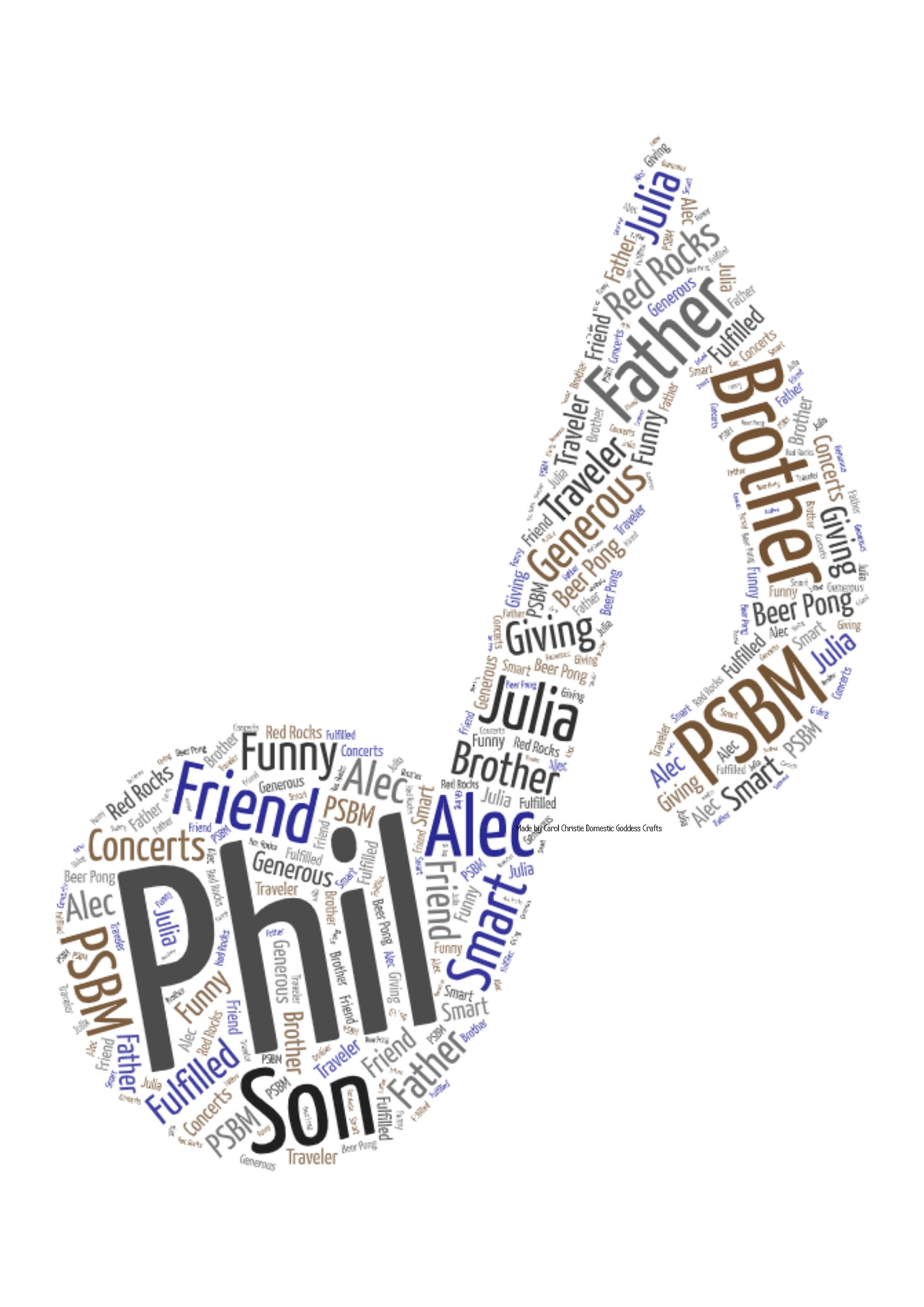 Music Note Print Music Note Wordle Musical Word Art Gift - Etsy