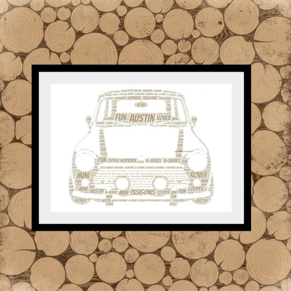 Mini Print Mini Word Art Mini Cooper Print Mini Word - Etsy UK