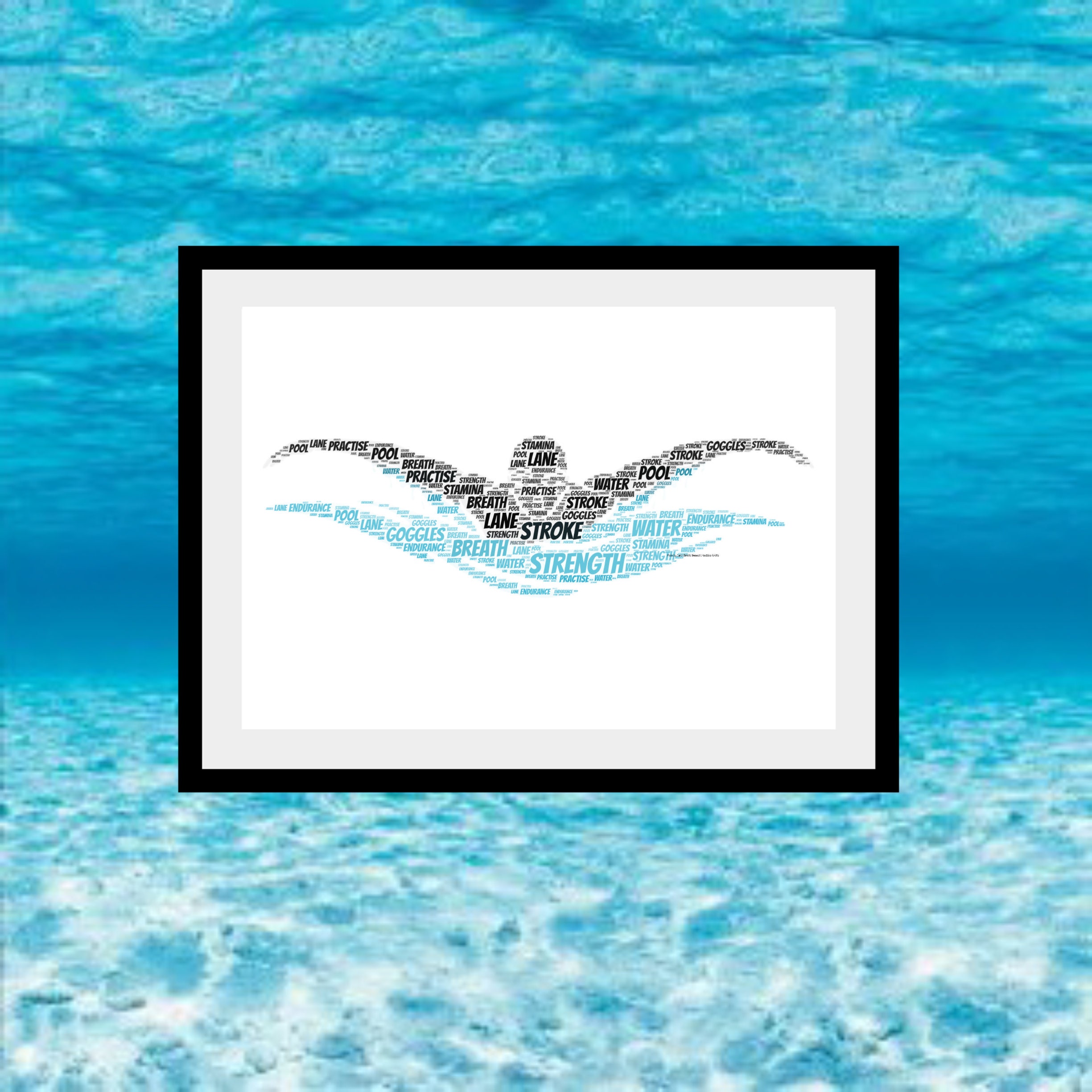 Swimmer Word Collage, Swimmer Wordle, Swimmer Print, Swimmer Gift, Swim ...