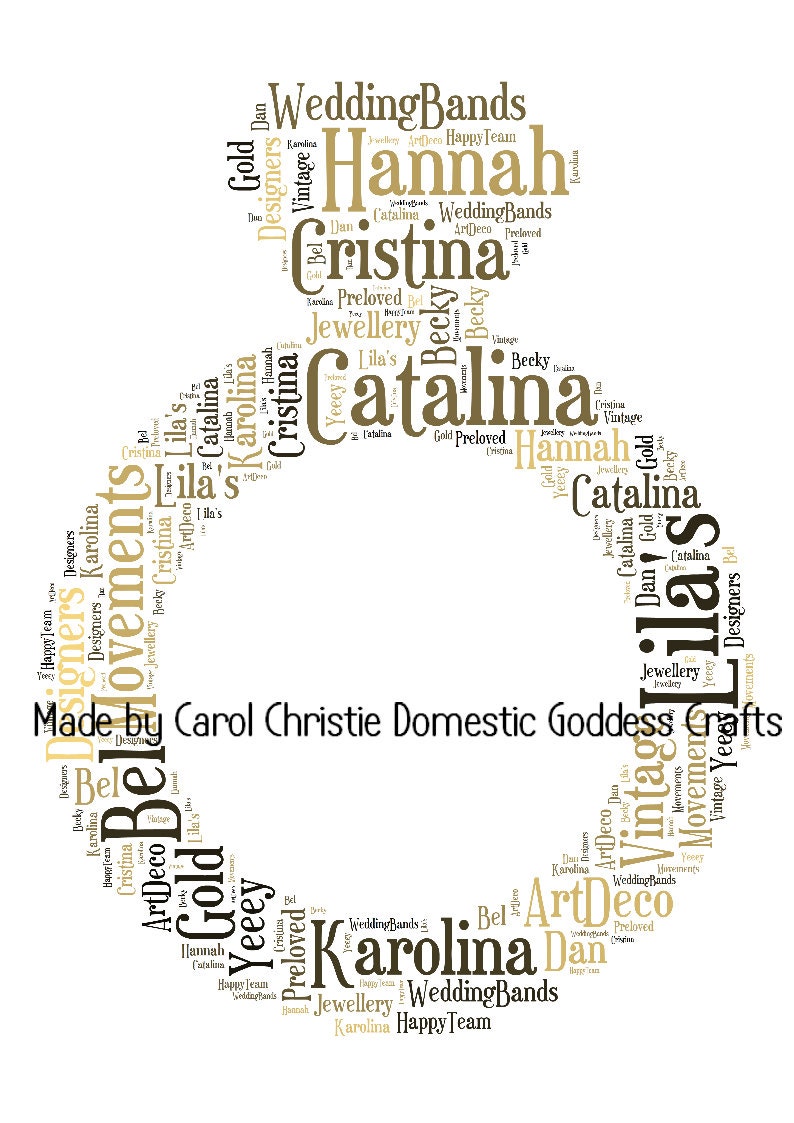 Engagement Ring Word Artword Art Ring Word Cloudengagement - Etsy