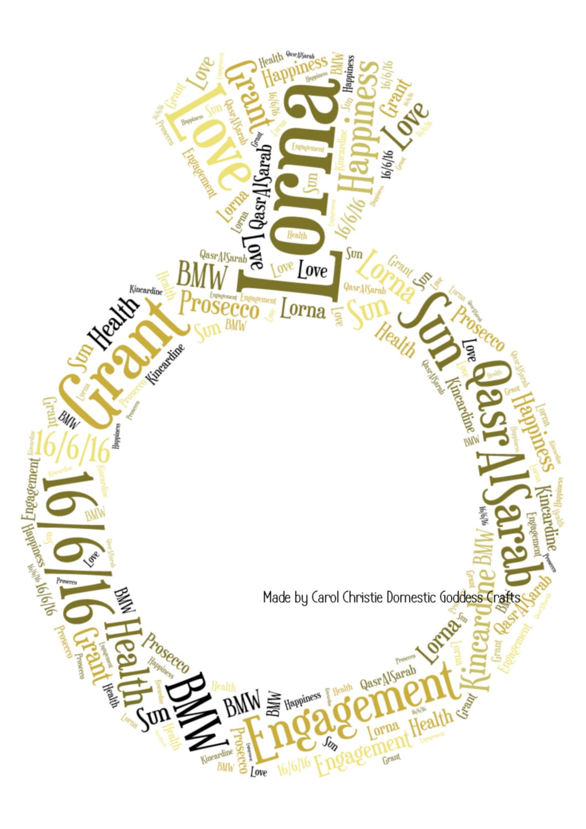 Engagement Ring Word Artword Art Ring Word Cloudengagement - Etsy