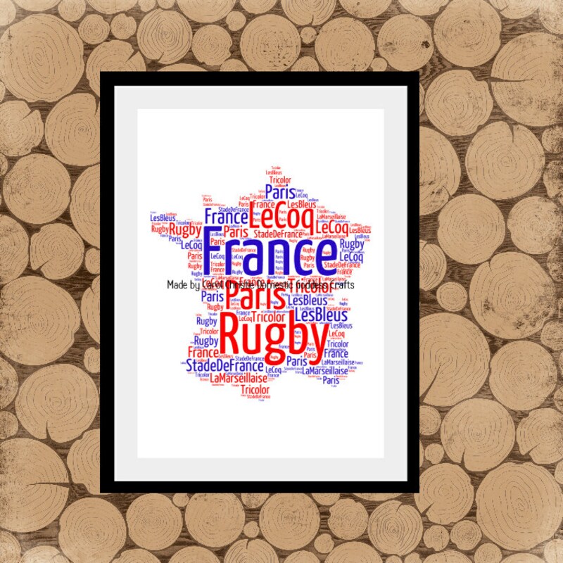 French Word Art - Etsy