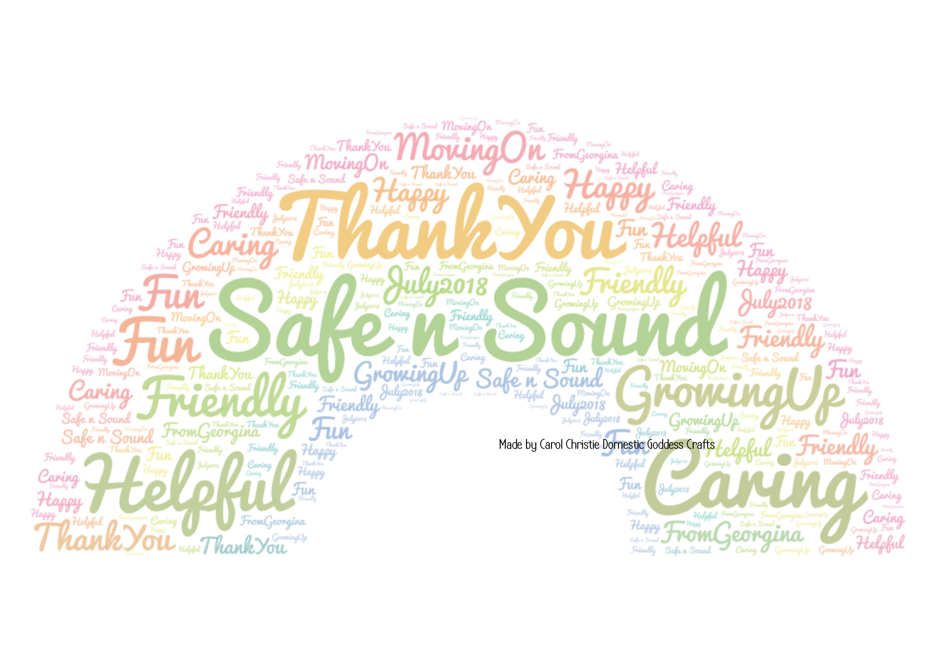 Personalised Rainbow Print Rainbow Word Art Rainbow Word - Etsy UK