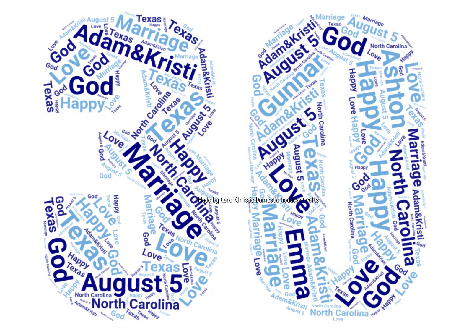 30th Birthday Gift 30th Word Art 30th Word Cloud 30th | Etsy