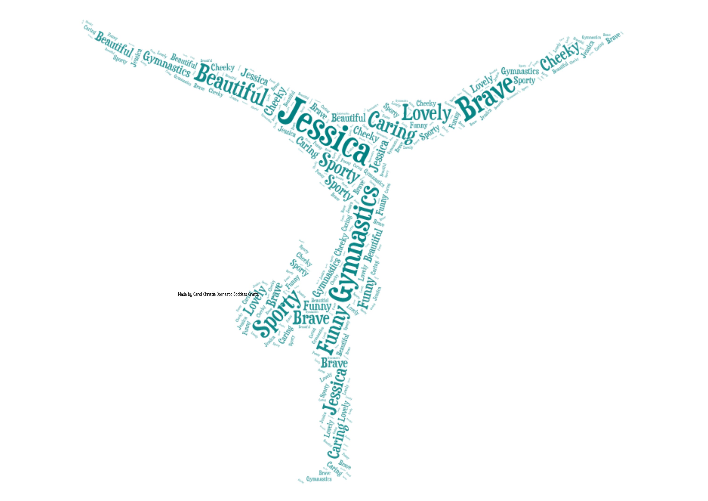 Gymnast Word Art Gymnastics Word Cloud Personalised Gymnast - Etsy UK