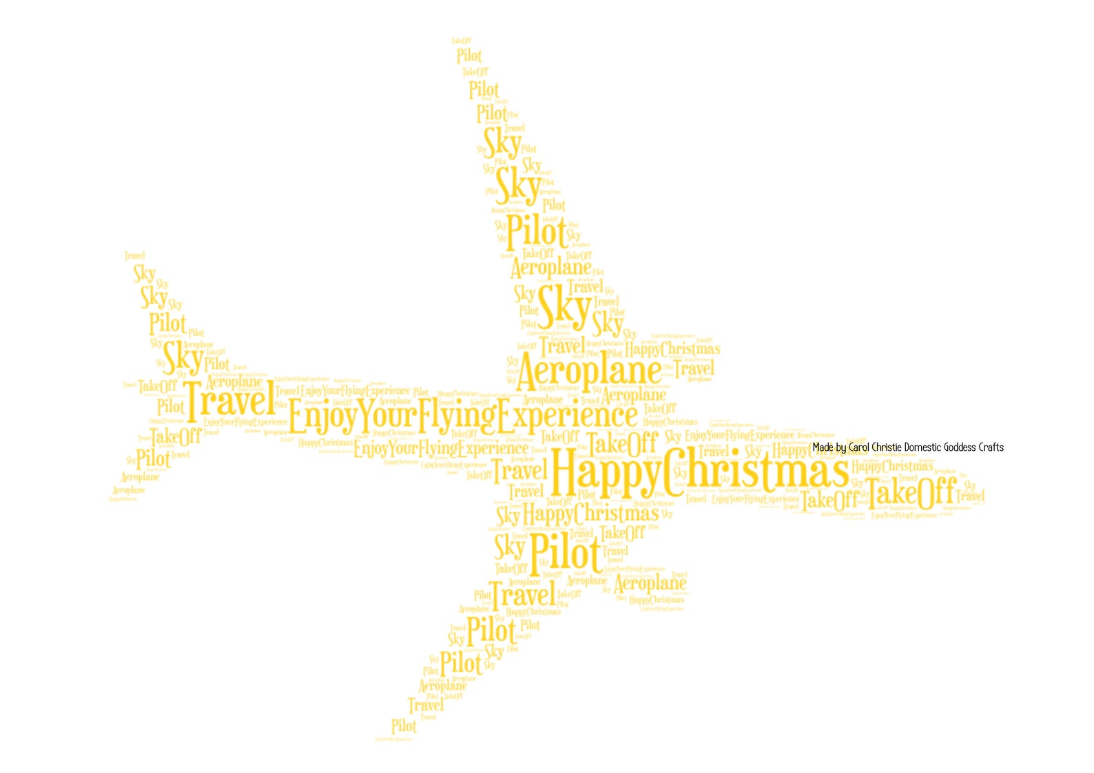 Aeroplane Word Art Personalised Plane Print Airplane Word | Etsy