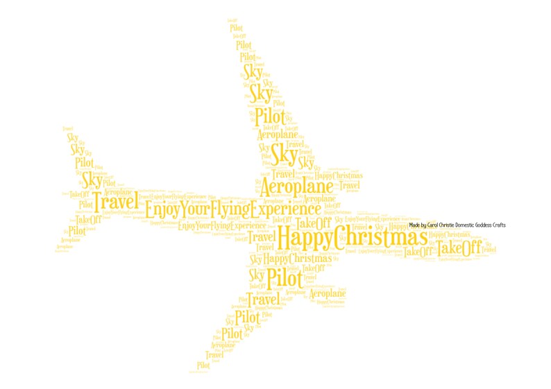 Aeroplane Word Art Personalised Plane Print Airplane Word | Etsy