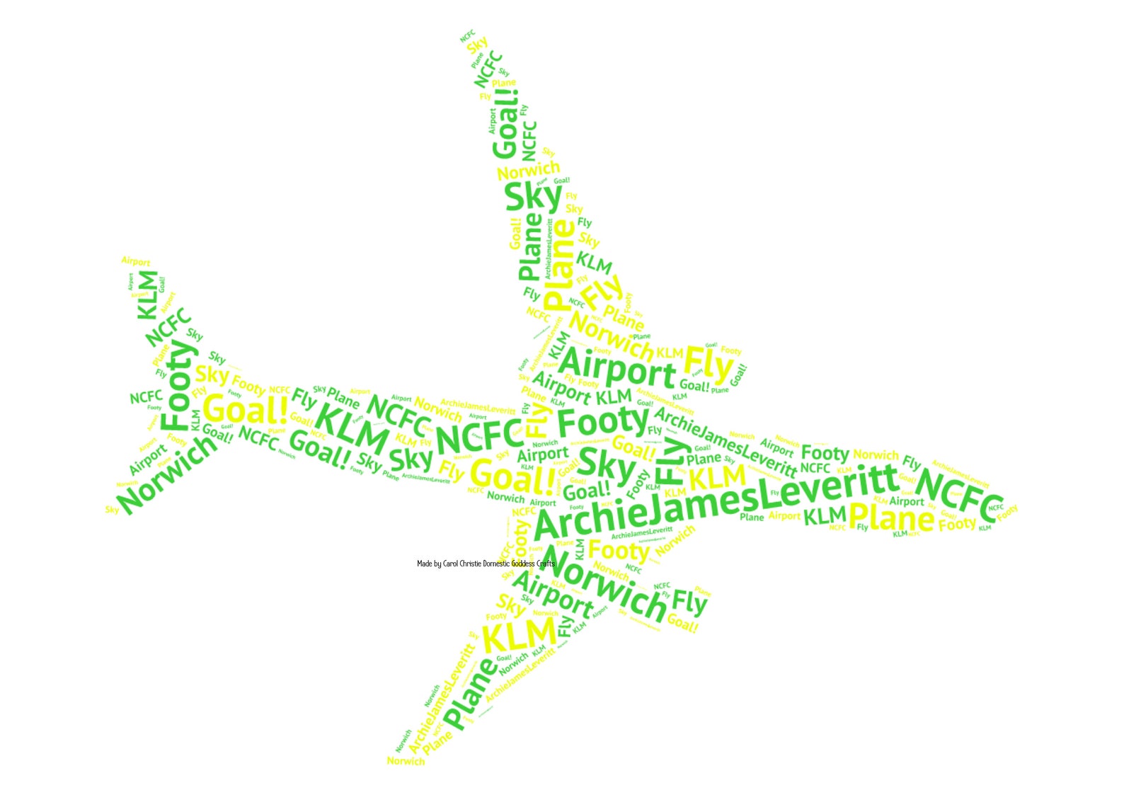 Aeroplane Word Art Personalised Plane Print Airplane Word | Etsy