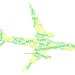 Aeroplane Word Art, Personalised Plane Print, Airplane Word Collage ...